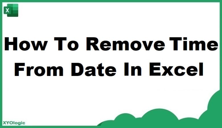How to Remove Time from Date in Excel: The Easiest Ways