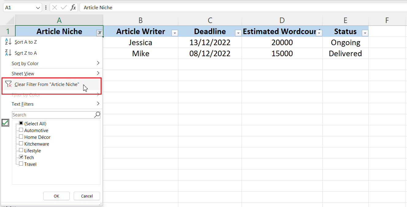 How To Remove Filter In Excel The Fastest Ways